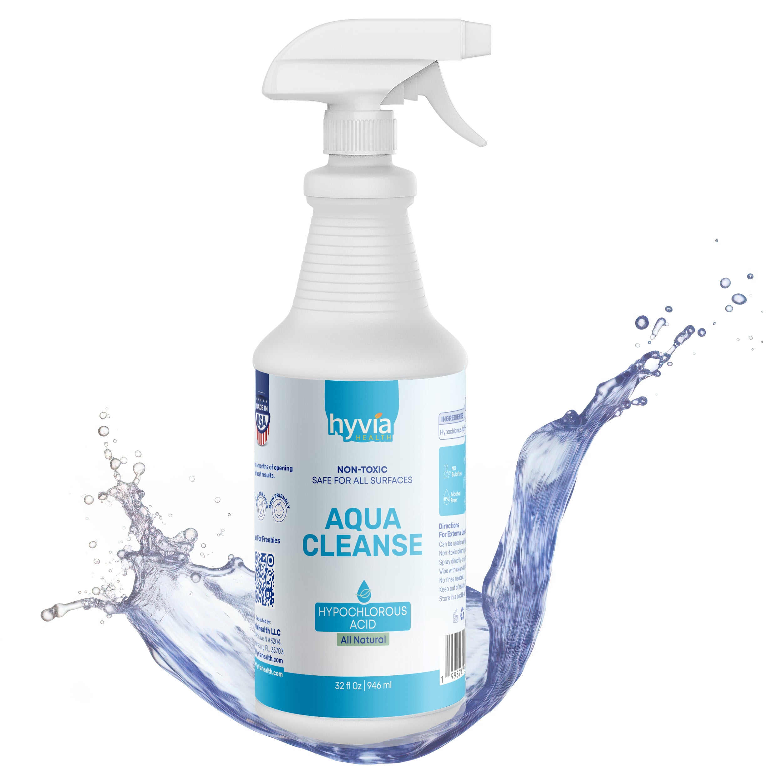 Aqua Cleanse Hypochlorous Acid Non-Toxic Cleaner – Hyvia Health